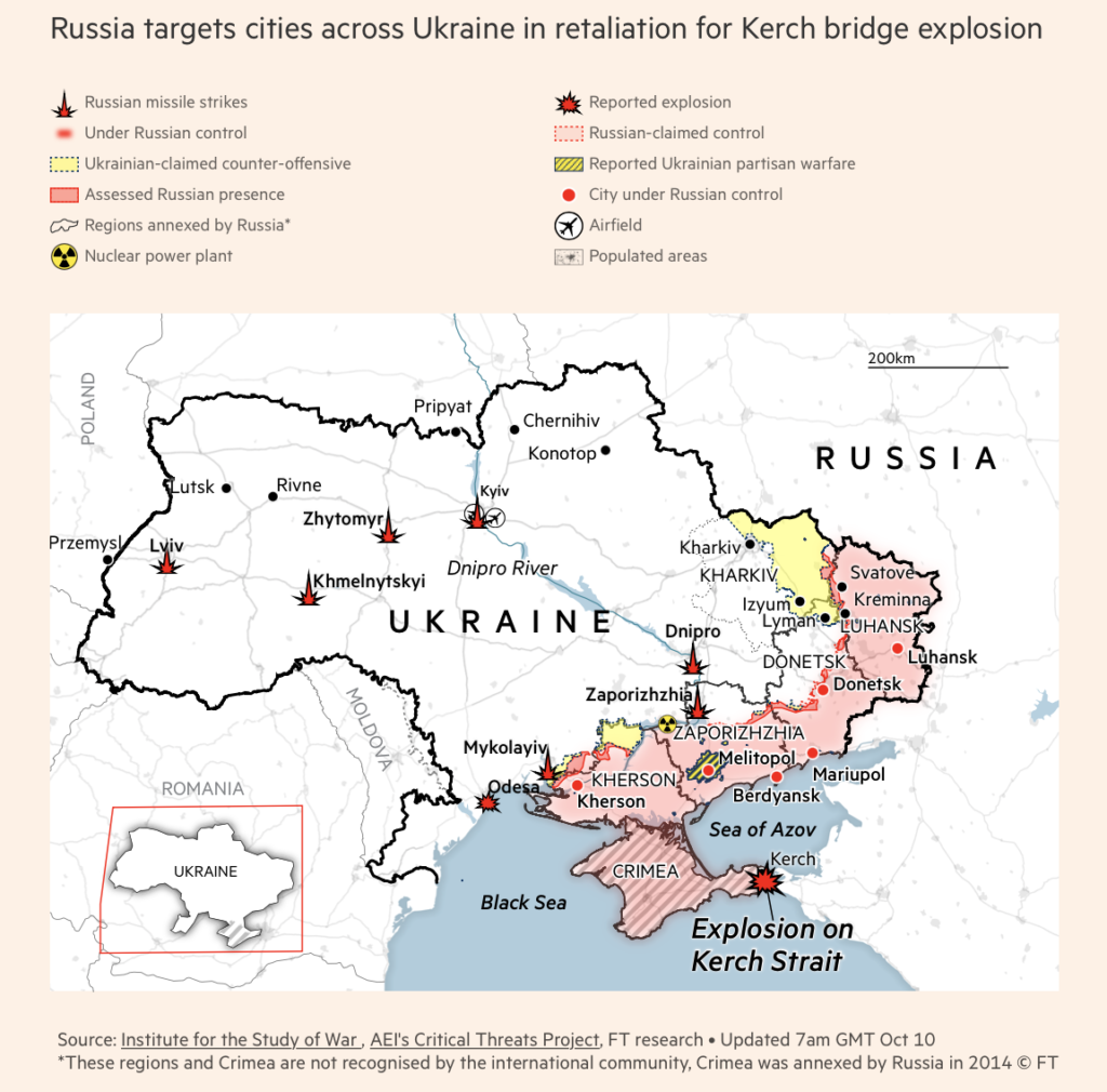 After Bridge Attack, Russia Launches Missiles into Ukraine- Wheat ...