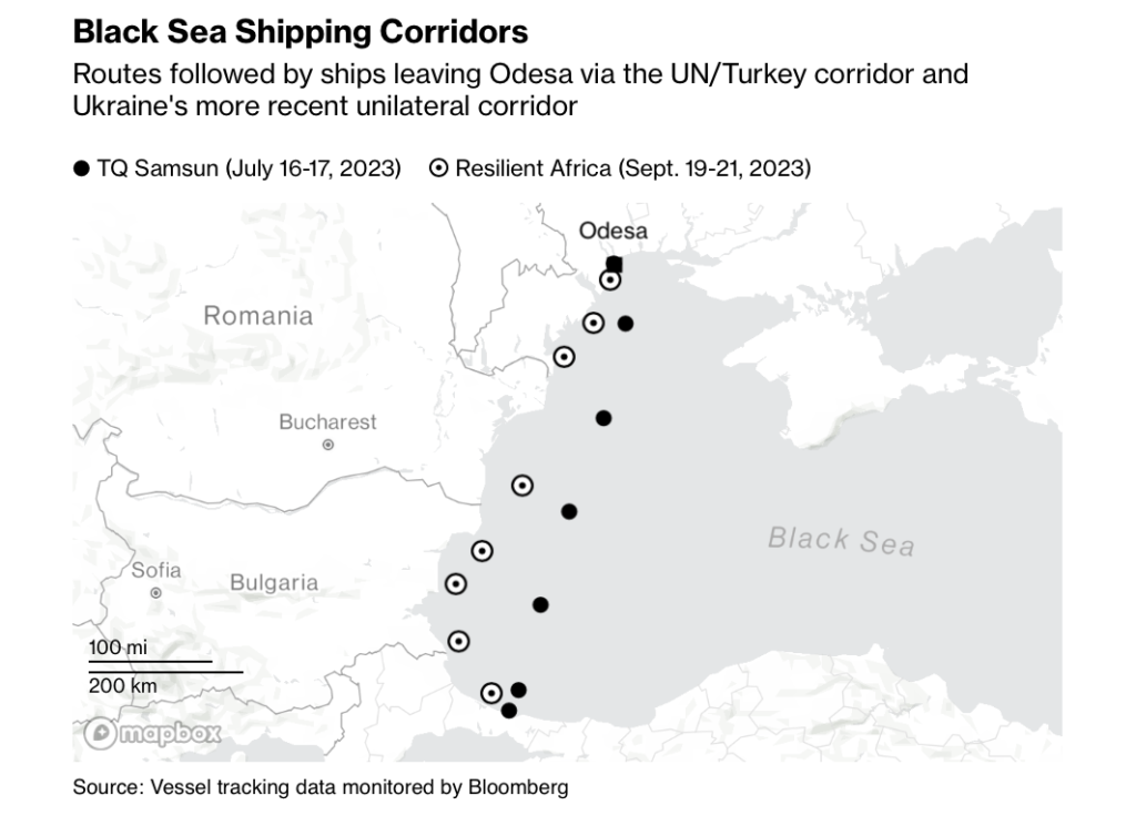 Black Sea Humanitarian Grain Corridor Working, Ukraine Says - Farm ...