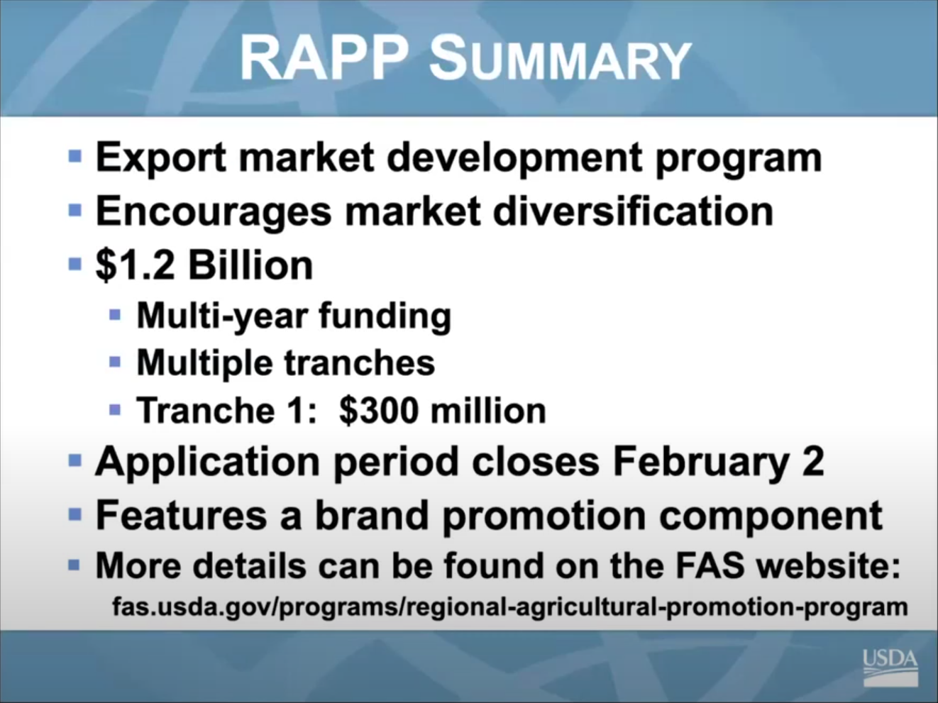 Ag Groups Seek USDA Funds to Recover Markets - Farm Policy News