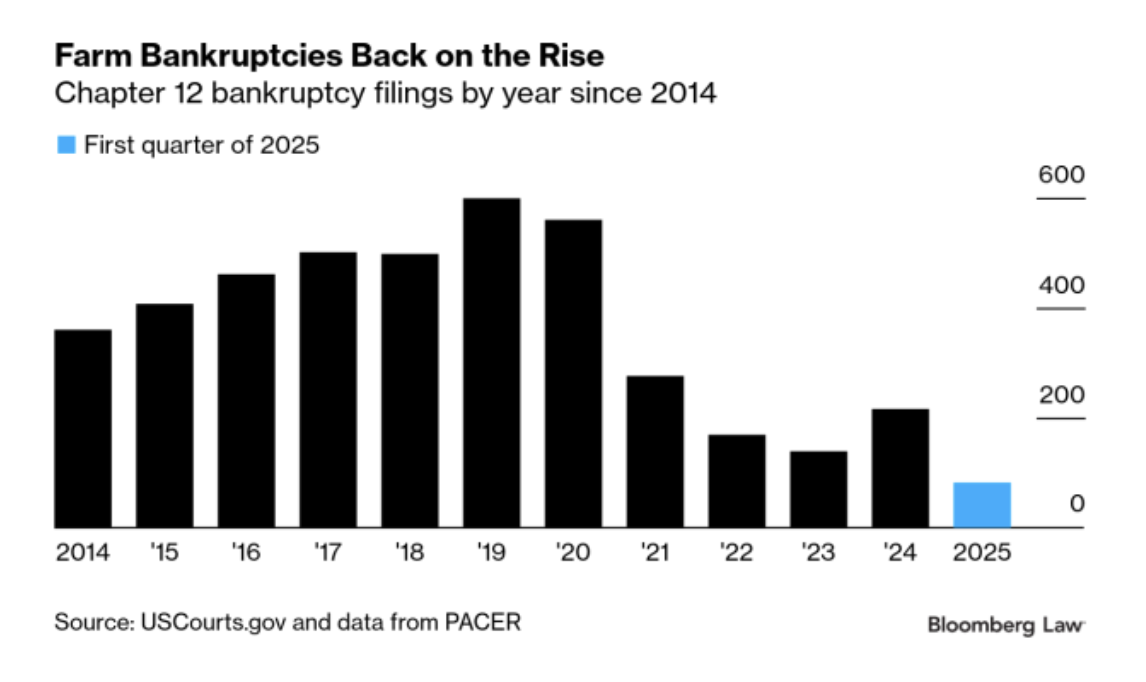 Farm Bankruptcies on the Rise Again in 2025 - Farm Policy News