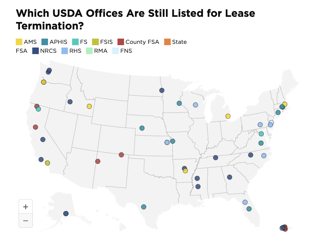 DOGE Cuts USDA Office Closure List in Half - Farm Policy News